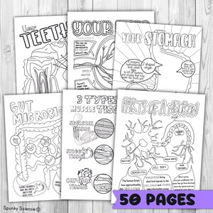 Cells to Body Systems Coloring Book - Etsy