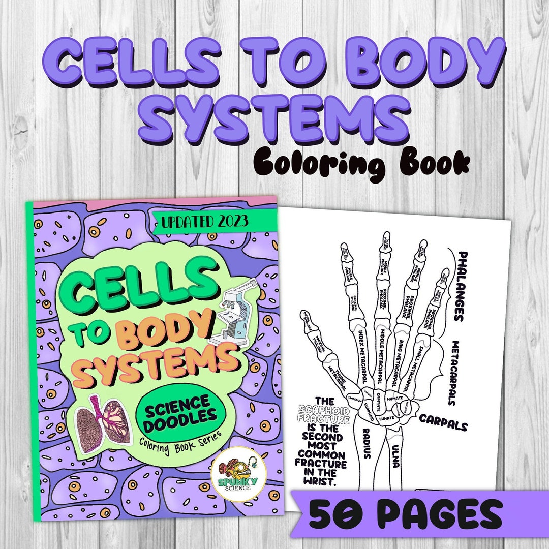 Cells to Body Systems Coloring Book - Etsy