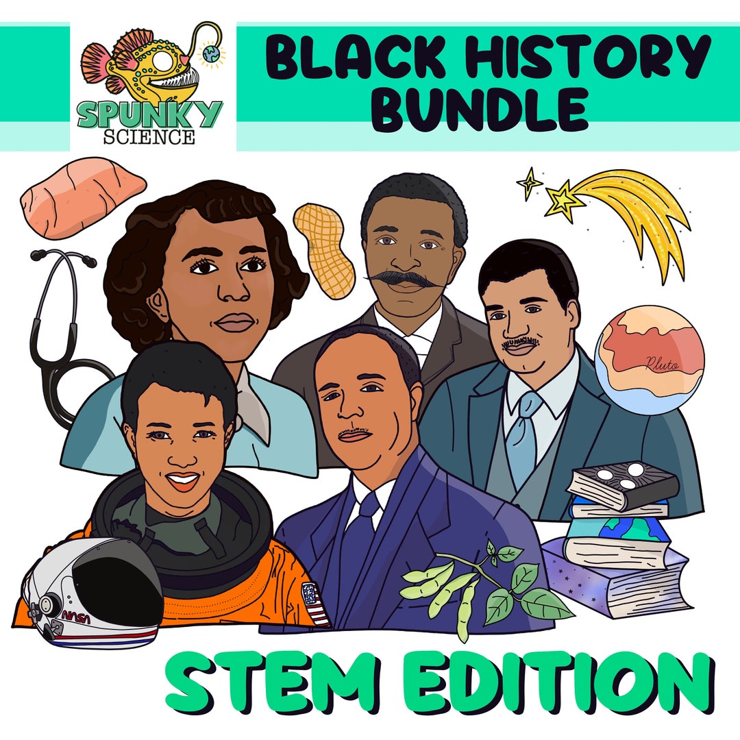 Black History Commercial Clip Art STEM BUNDLE - Etsy