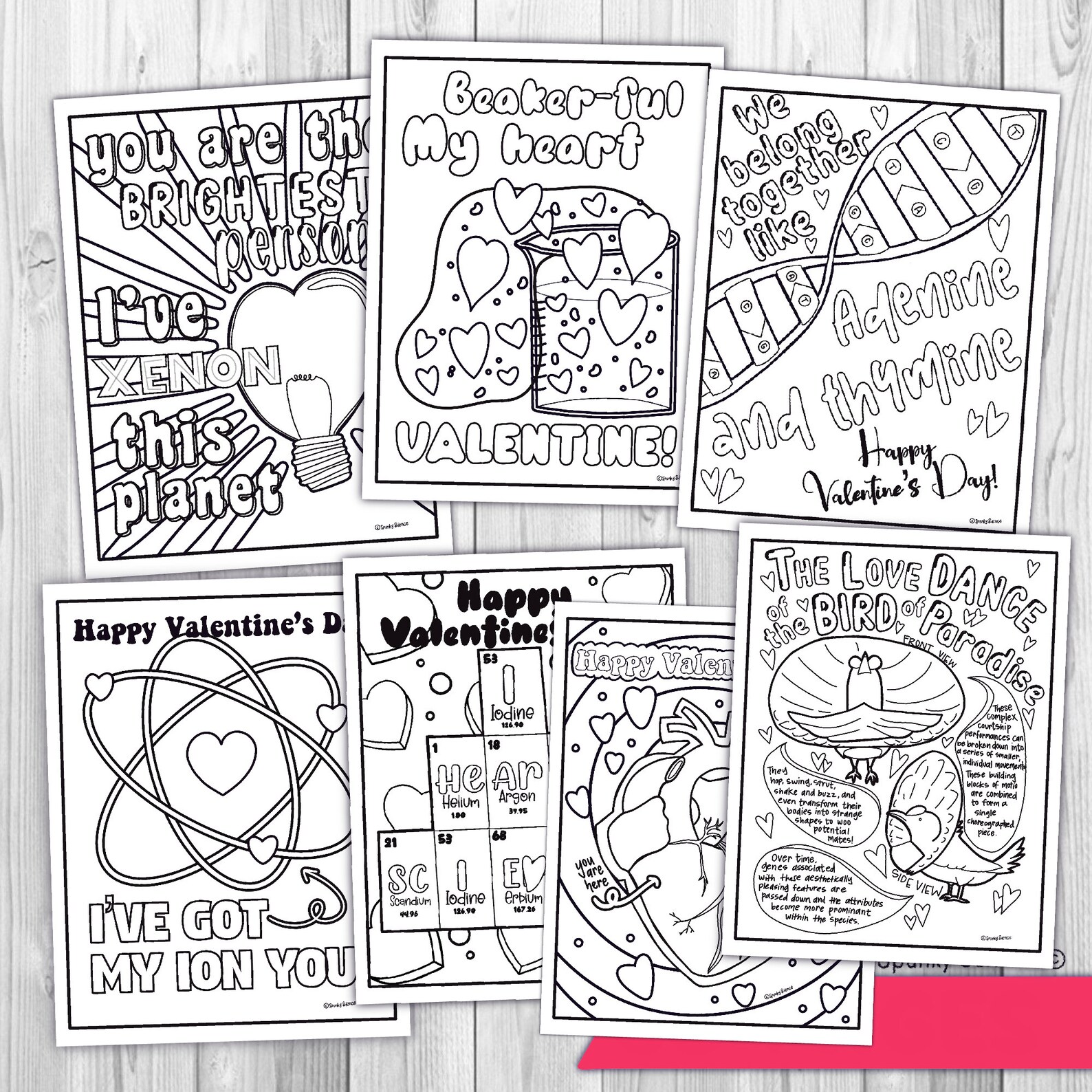 Valentine’s Day Cards- Science Themed - Etsy