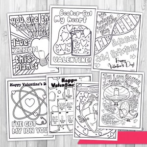 Valentine’s Day Cards- Science Themed - Etsy