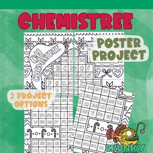 Chemistree Christmas Science Coloring and Poster Project Set - Etsy