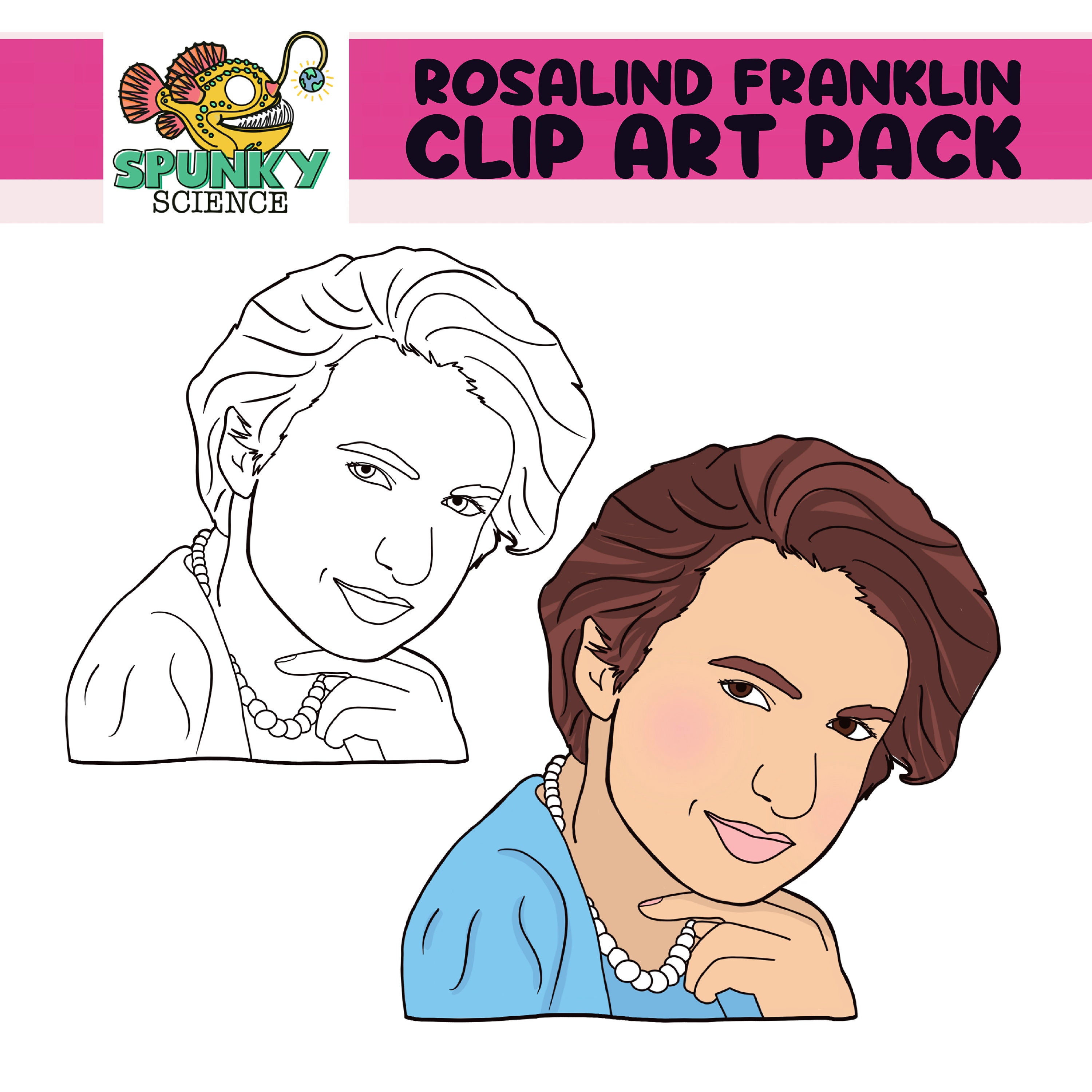 Rosalind Franklin Clip Art- Women’s History STEM Collection - Etsy