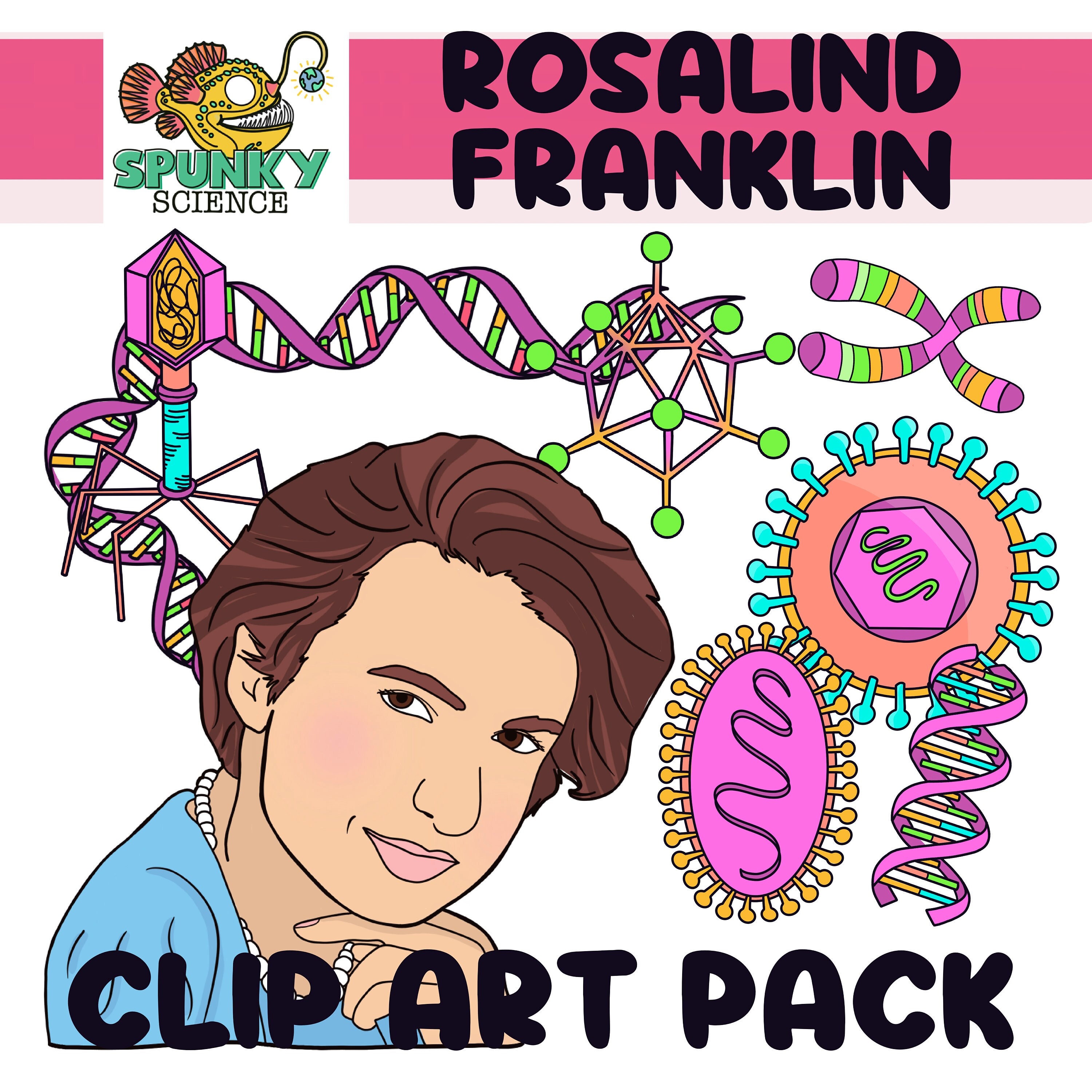 Rosalind Franklin Clip Art- Women’s History STEM Collection - Etsy