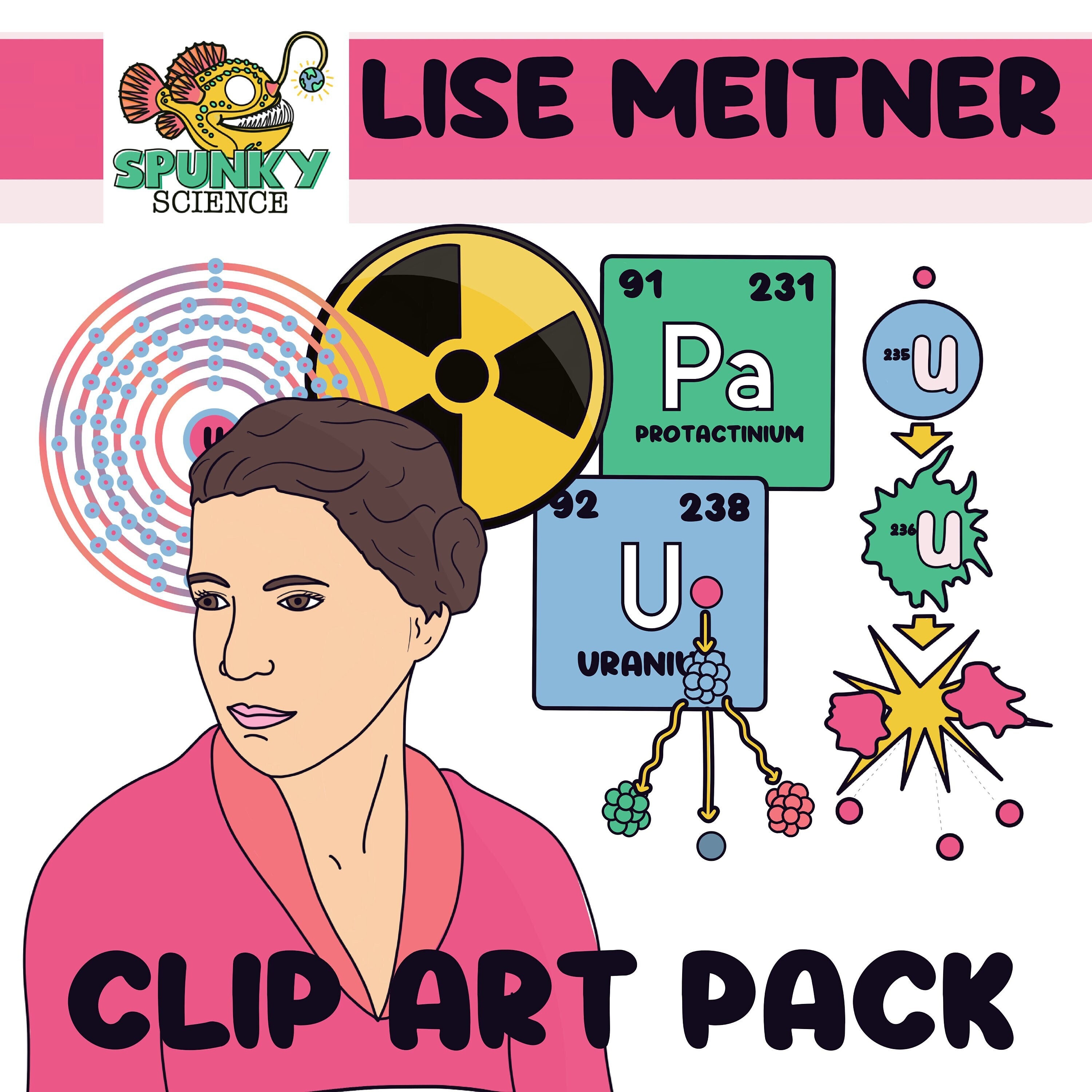 Lise Meitner Women’s History STEM Commercial Clip Art - Etsy