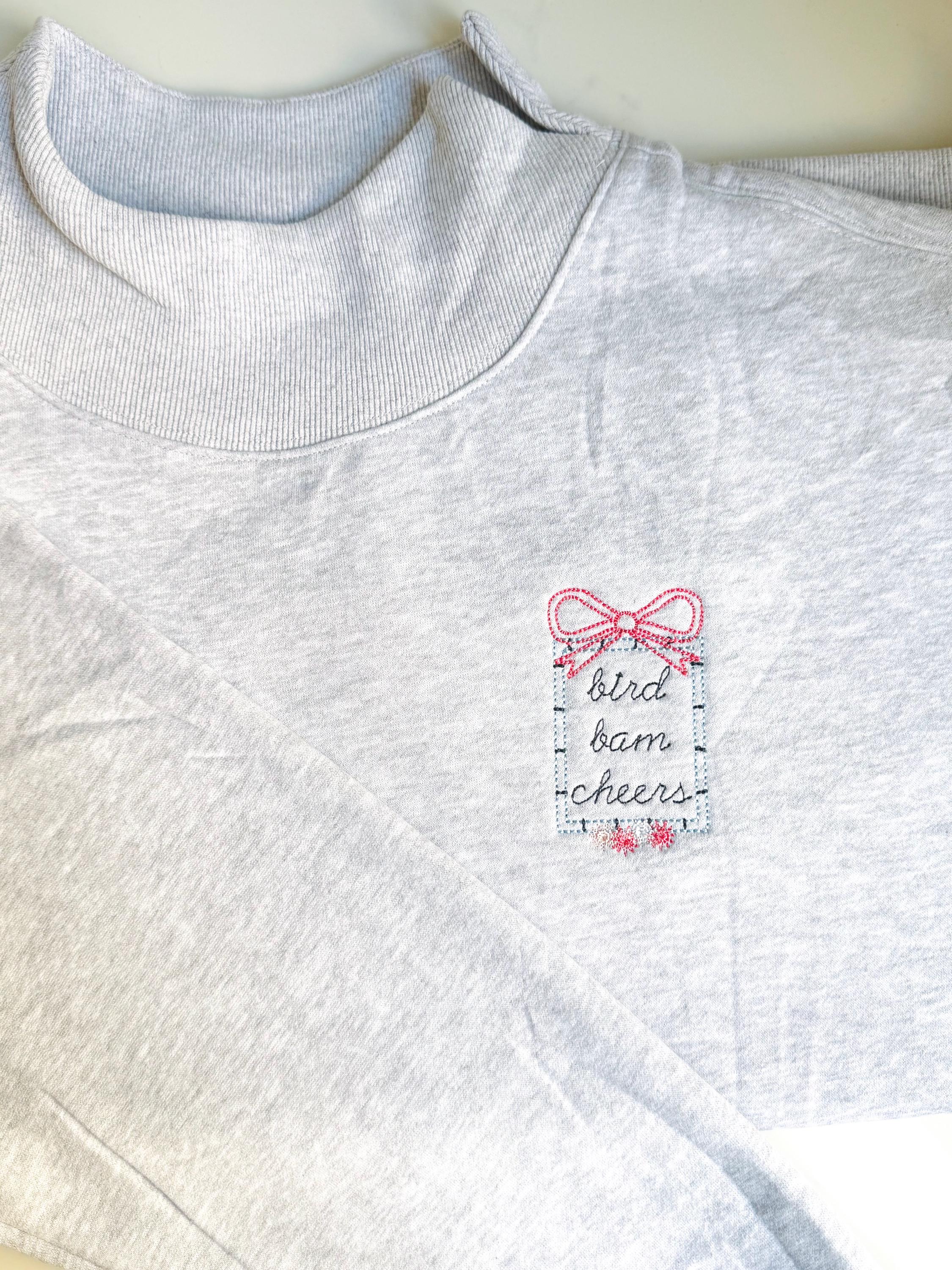 Bird Bam Cheers Embroidery File - Etsy