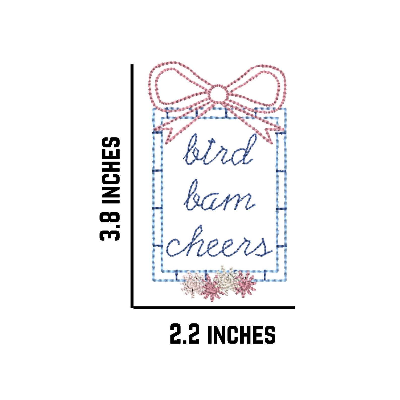 Bird Bam Cheers Embroidery File - Etsy