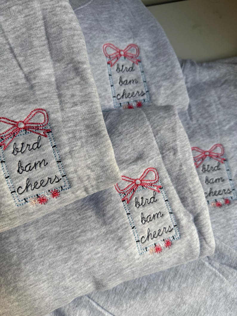 Bird Bam Cheers Embroidery File - Etsy