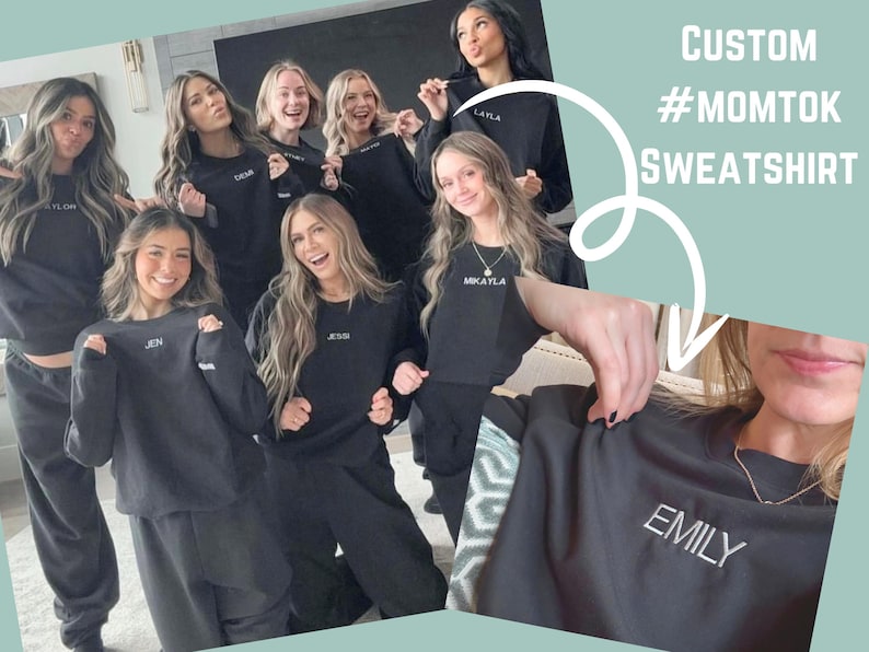 Custom Momtok Sweatshirt - Etsy UK
