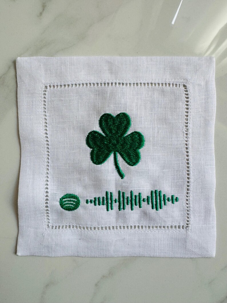 Notre Dame Themed Spotify Code Linen Cocktail Napkins (set of 4) - Etsy