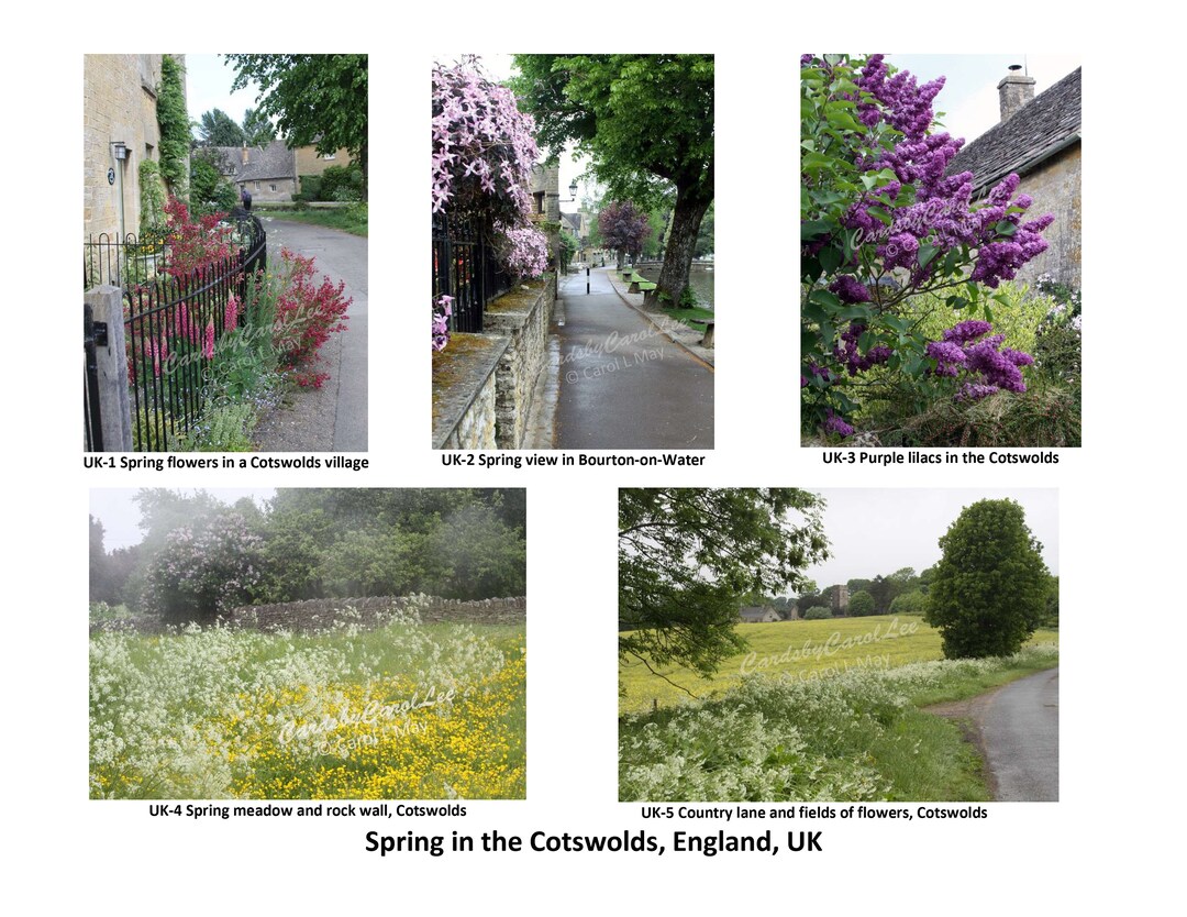 Spring in the Cotswolds, England - Set of 10 5x7 Notecards - Cotswolds ...