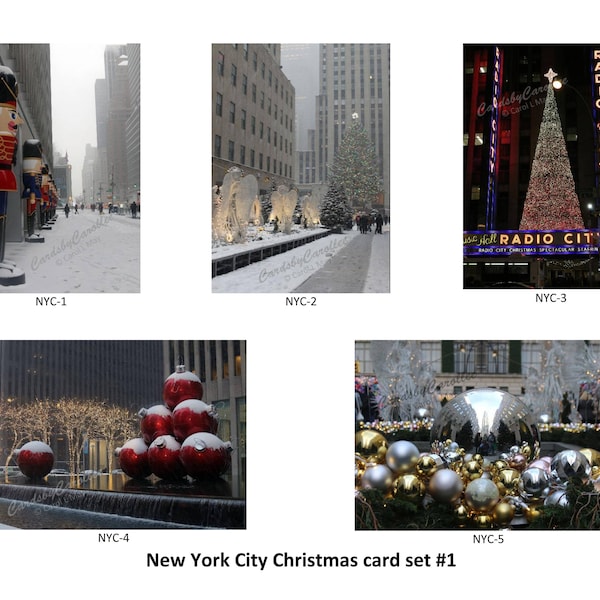 New York Christmas Card - Etsy