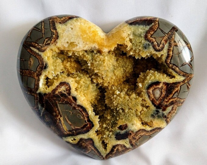 Giant Septarian Nodule Hollow Crystal Heart Show Stopper - Etsy