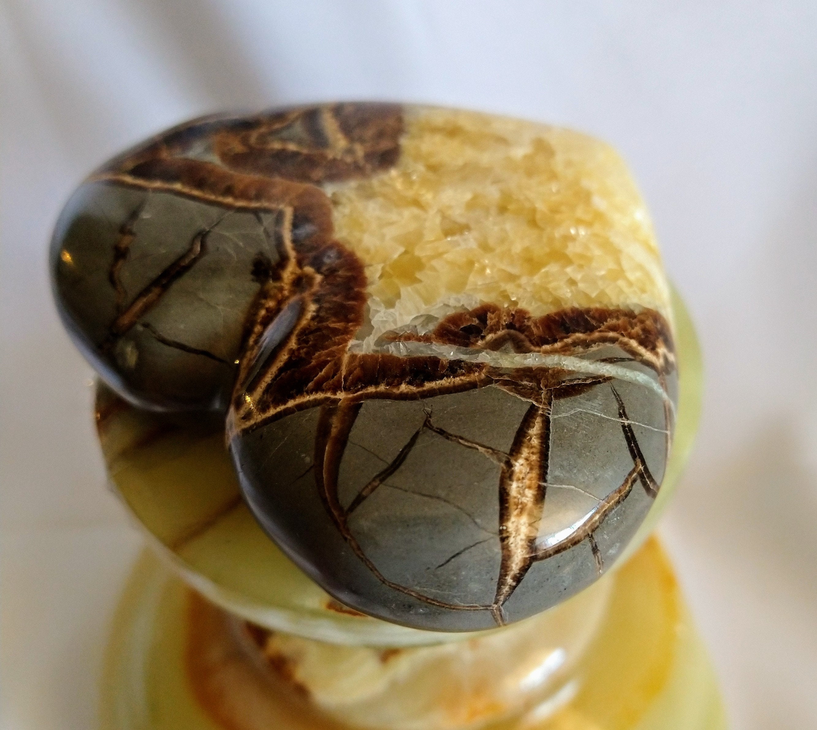 Septarian Nodule Heart - Etsy