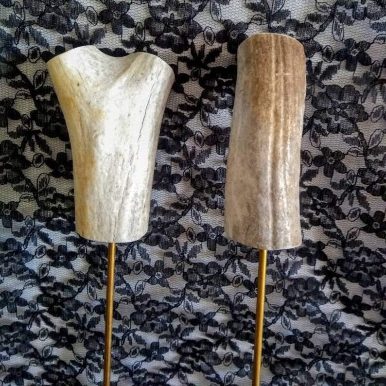Set of Two (2) Redneck Roasters - Marshmallows - Hot Dogs - Deer Antler ...