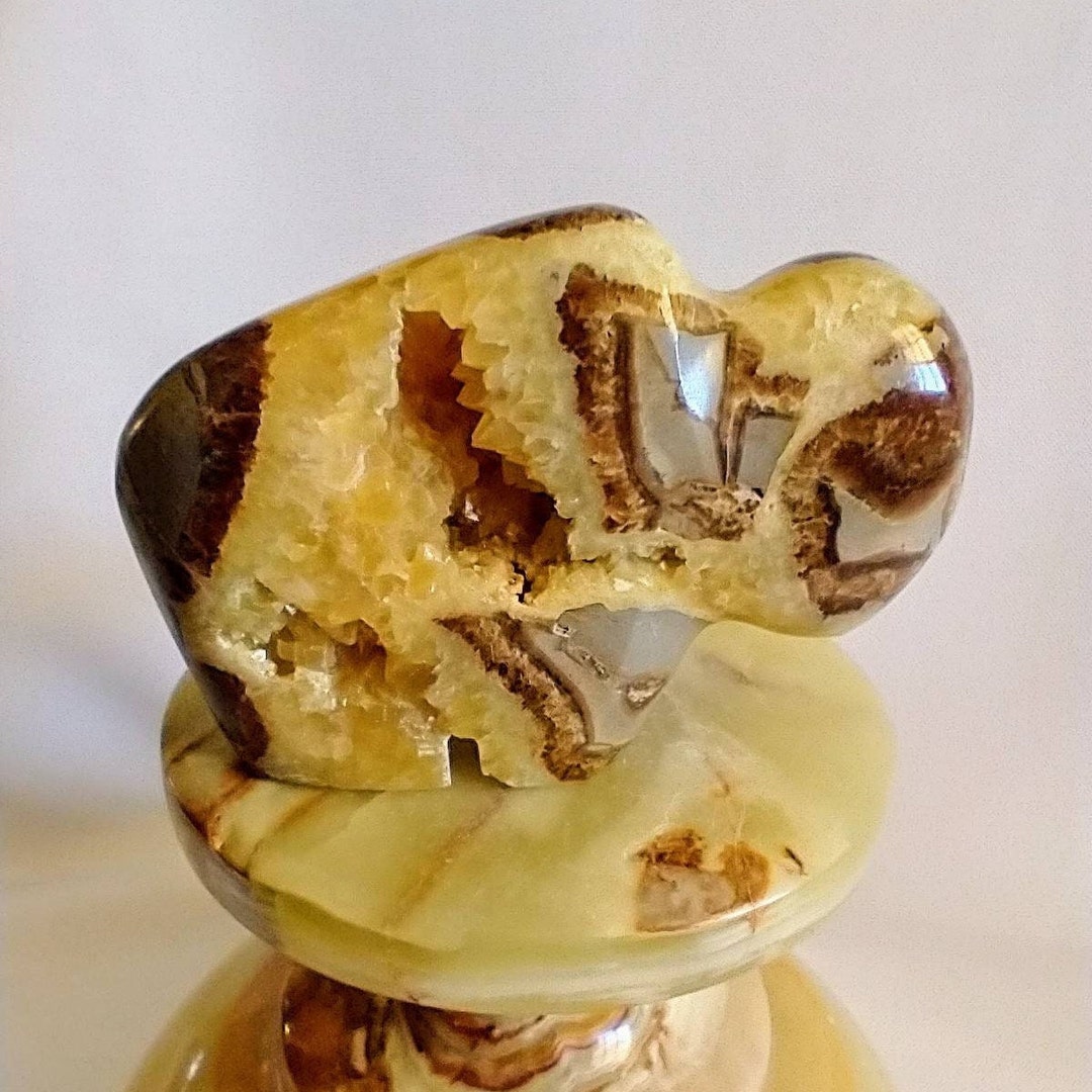 Septarian Nodule Bison Stone Bison Carving Hollow Crystals - Etsy