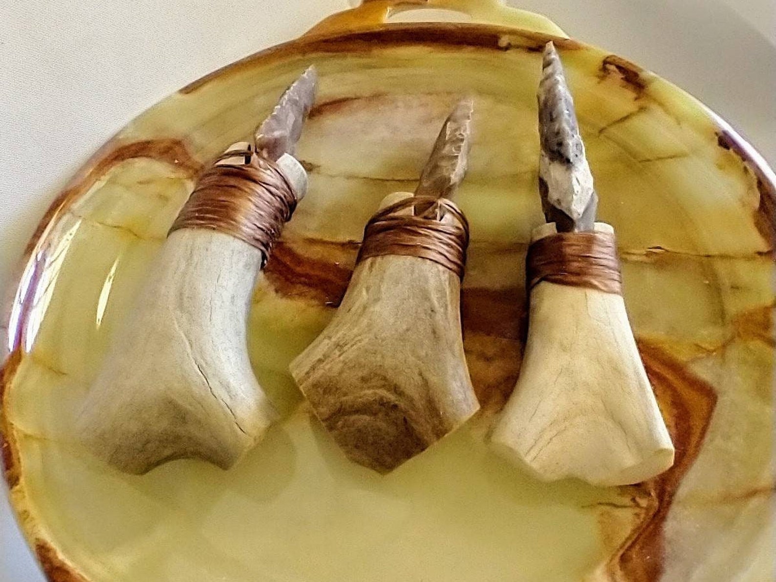 Genuine Antler Knives Stone Knives Arrowhead Knife - Etsy