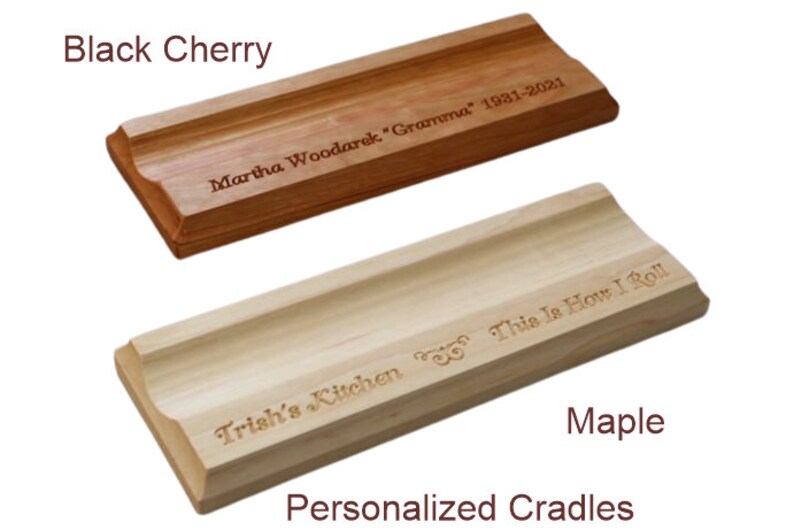 Personalized Rolling Pin Holder Rolling Pin Cradle Rolling - Etsy