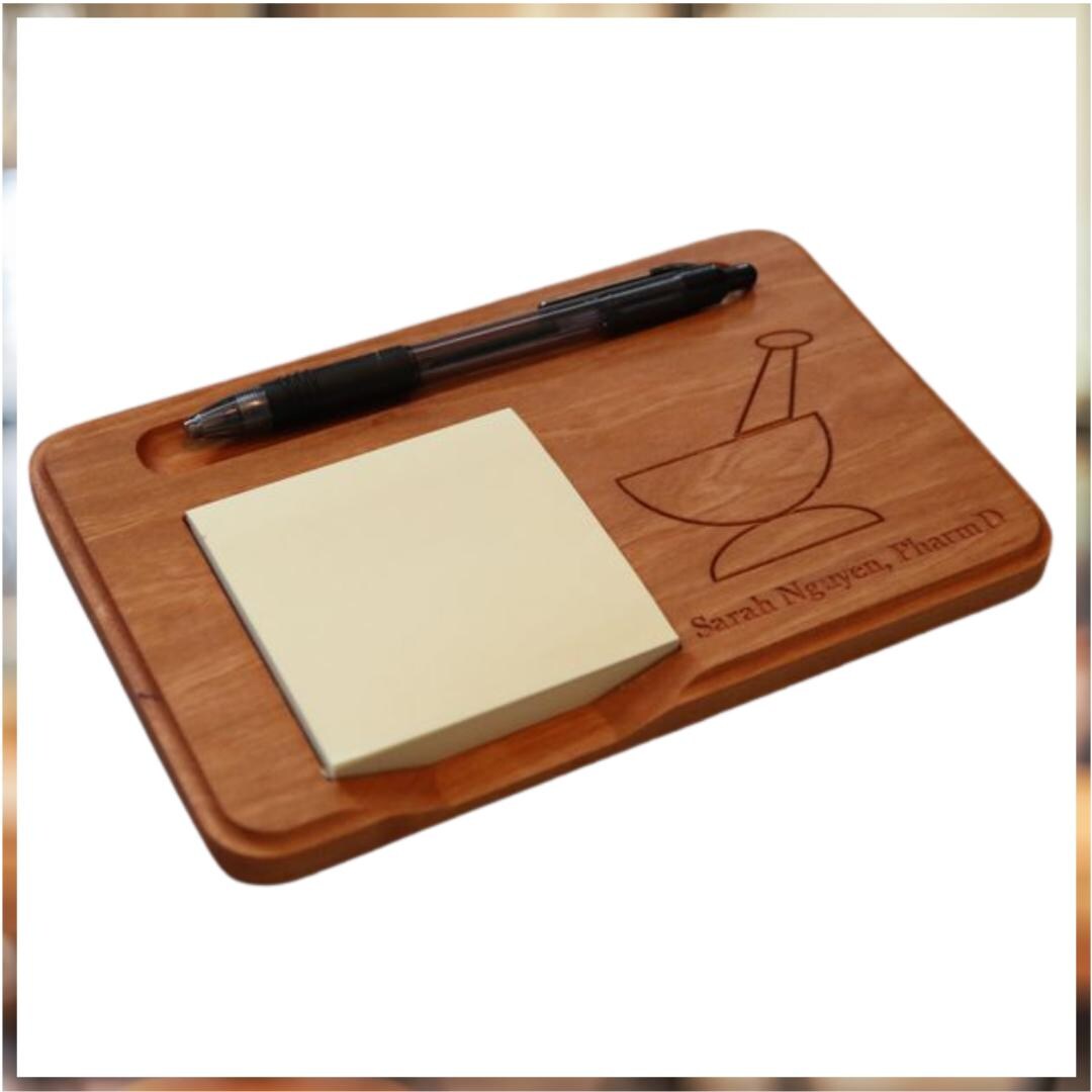 Pharmacist Note Pad Holder, Personalized Sticky Note Holder & Pen ...