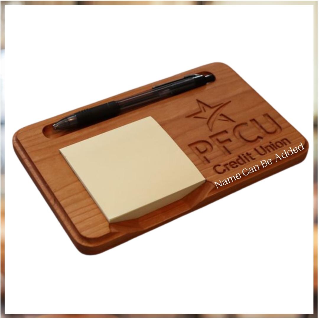 YOUR COMPANY LOGO Sticky Note Holder, Personalized Sticky Note Holder ...