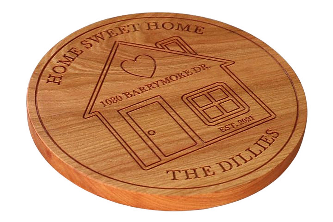 New Home Trivet House Trivet Personalized Trivet Wooden - Etsy