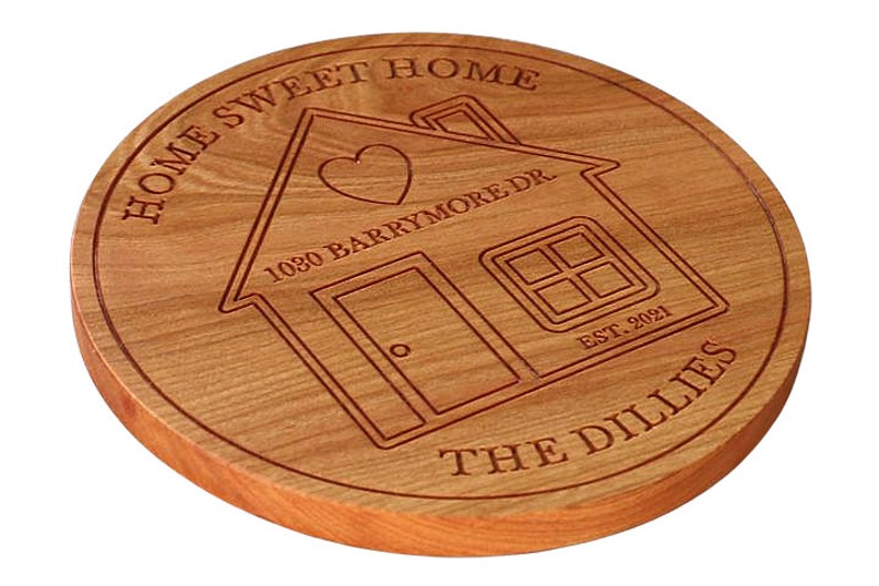 New Home Trivet House Trivet Personalized Trivet Wooden - Etsy