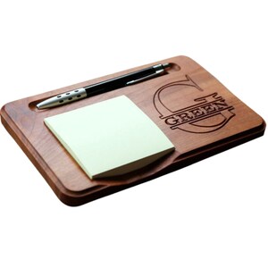 Monogram Notepad Holder, Sticky Note Holder, Personalized Sticky Note ...