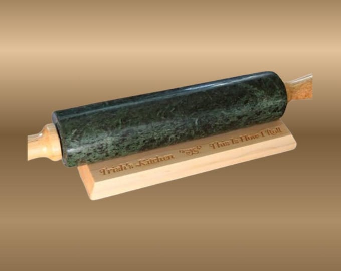 Personalized Rolling Pin Holder, Rolling Pin Cradle, Rolling Pin Rest ...