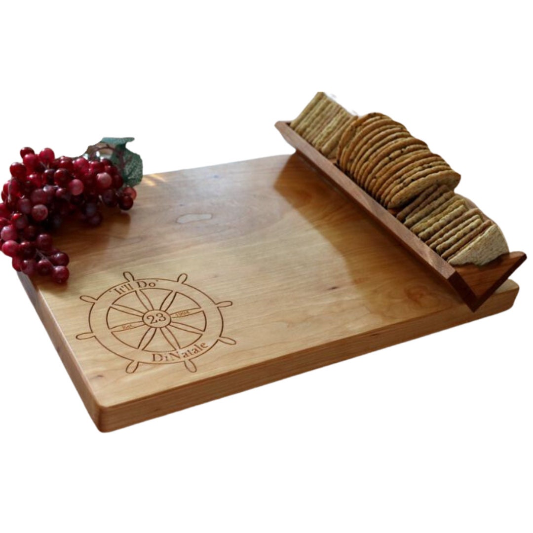 Ships Wheel Cheeseboard, Nautical Cheeseboard, Personalized Cheeseboard ...