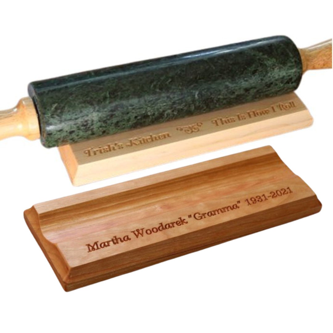 Personalized Rolling Pin Holder, Rolling Pin Cradle, Rolling Pin Rest ...