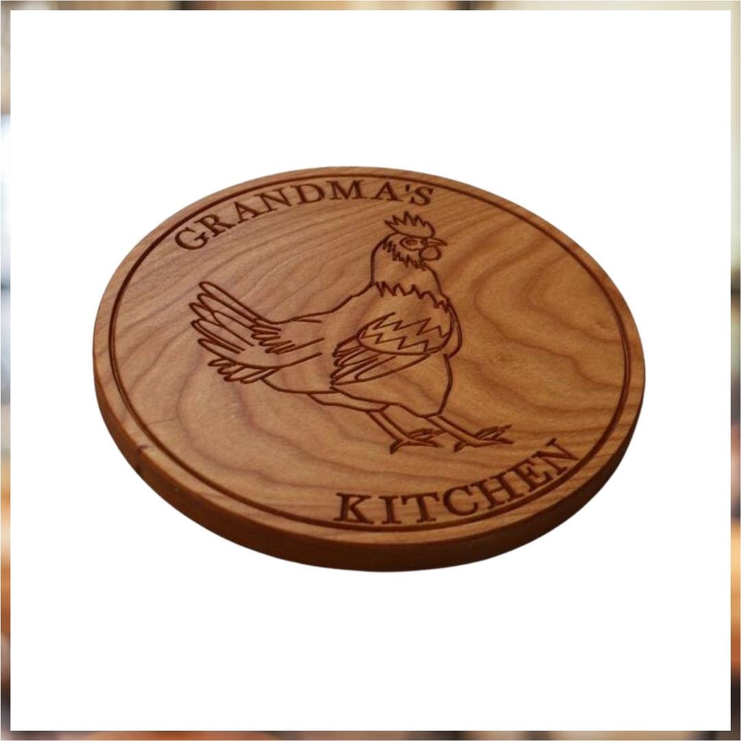 Rooster Trivet, Chicken Trivet, Wood Trivet, Trivet, Personalized ...