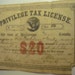 1875 Mississippi Privilege Tax License Yazoo County - Etsy
