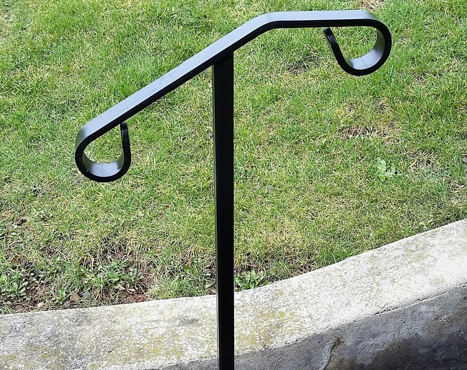 Standard Single Post Flat Bar Top Hand Rail 1 or 2 Step - Etsy