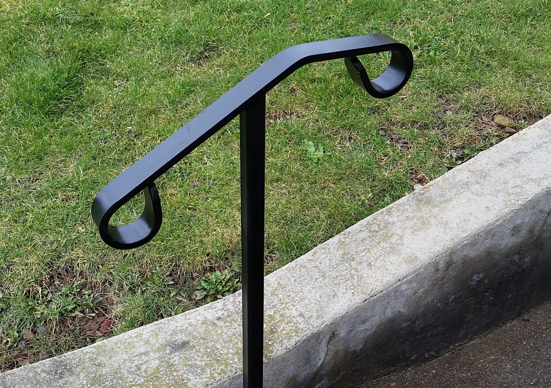 Standard Single Post Flat Bar Top Hand Rail 1 or 2 Step | Etsy