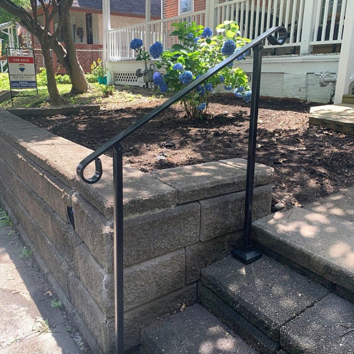 3' Three Foot Stair Railing Handrail Standard Flatbar Top - Etsy