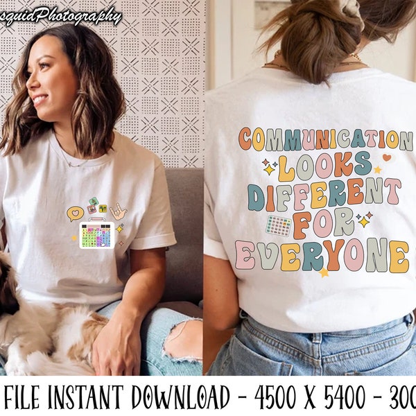 Communication Looks Different for Everyone Svg - Etsy