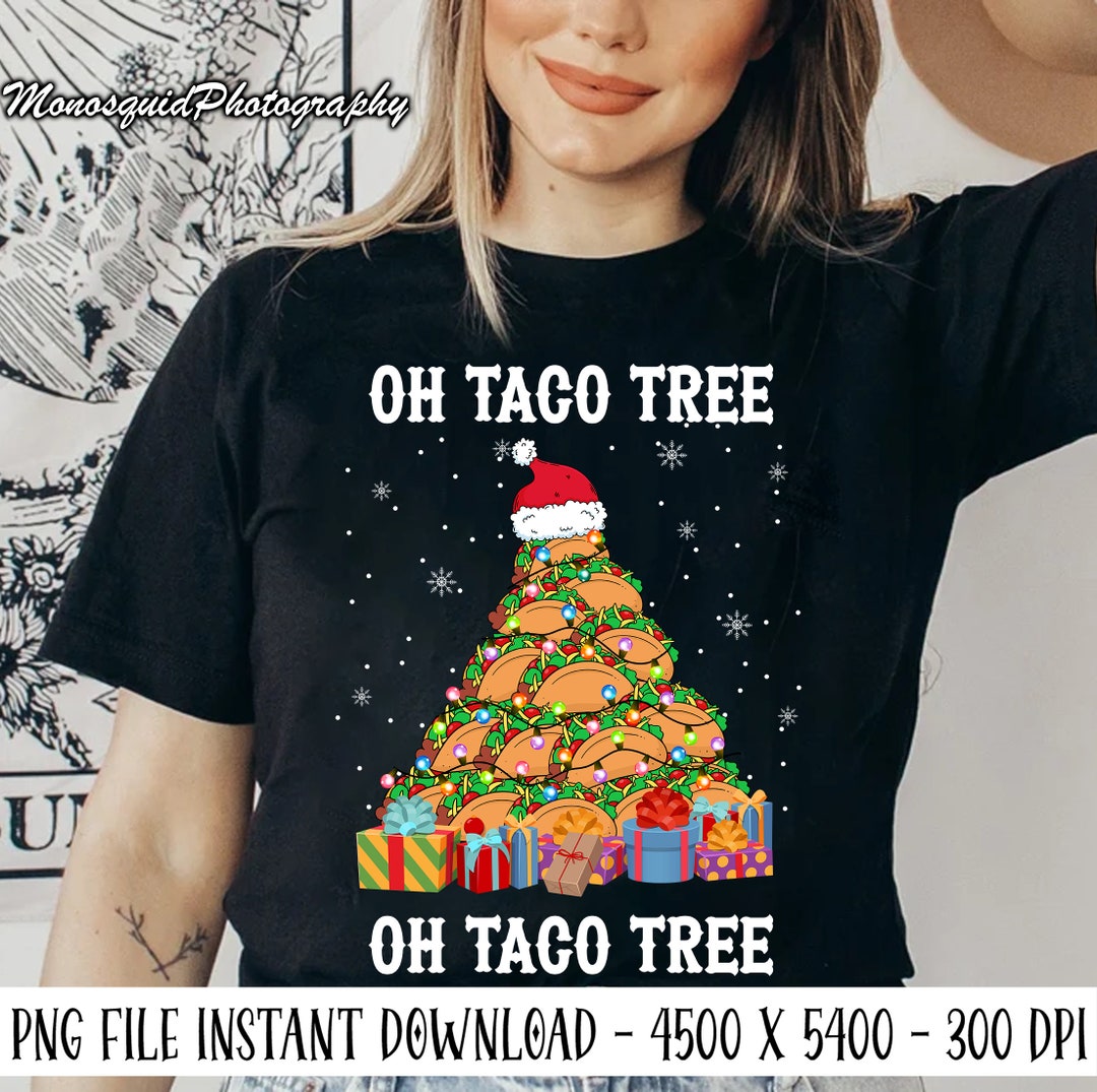 Oh Taco Tree Png, Taco Christmas Tree Png, Taco Mexican Tree Png ...