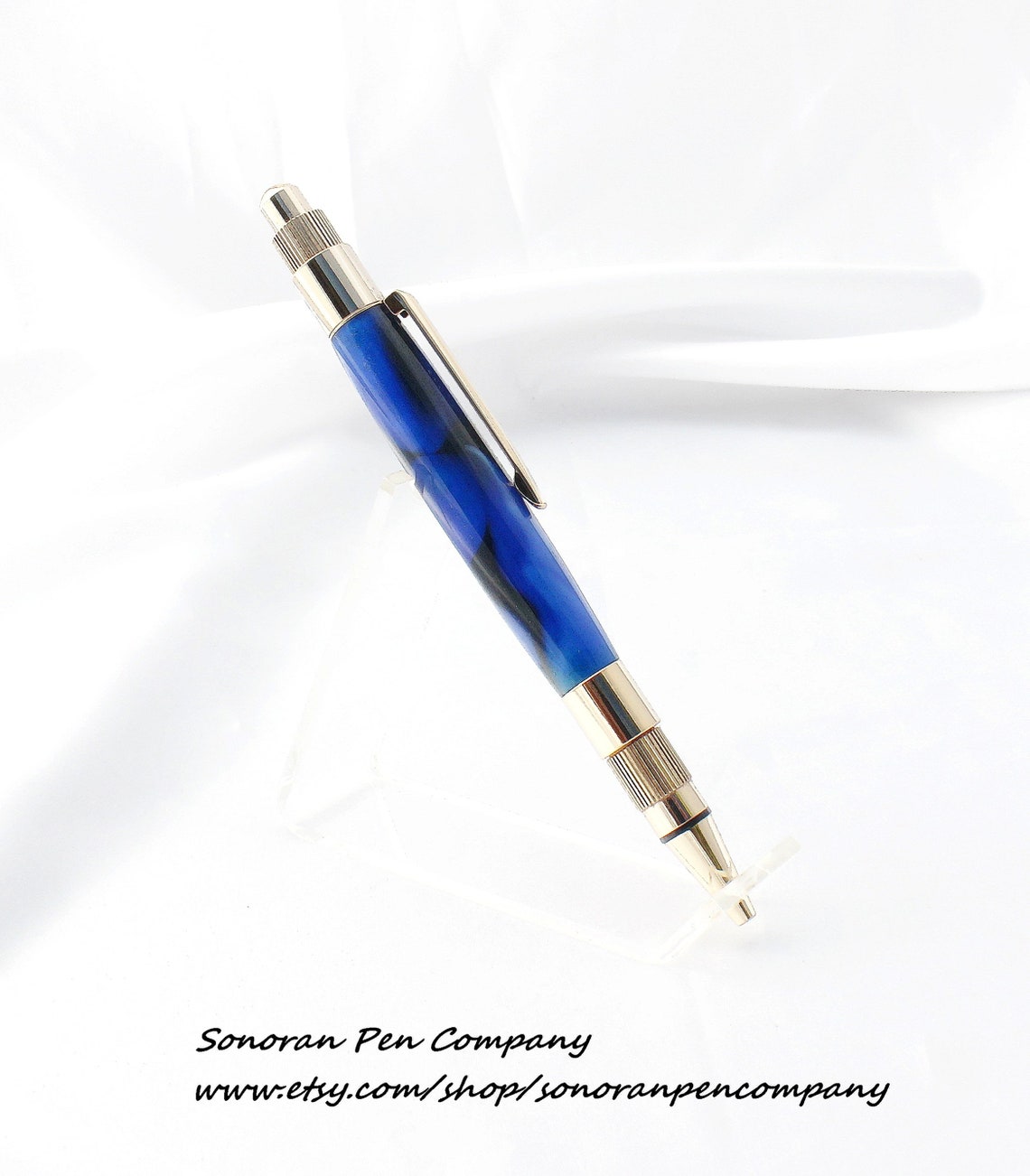 Stratus Blue Orca Ballpoint Pen - Etsy