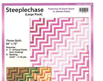 Conundrum Throw Quilt Pattern, Hard Copy Pattern, Jelly Roll Quilt ...