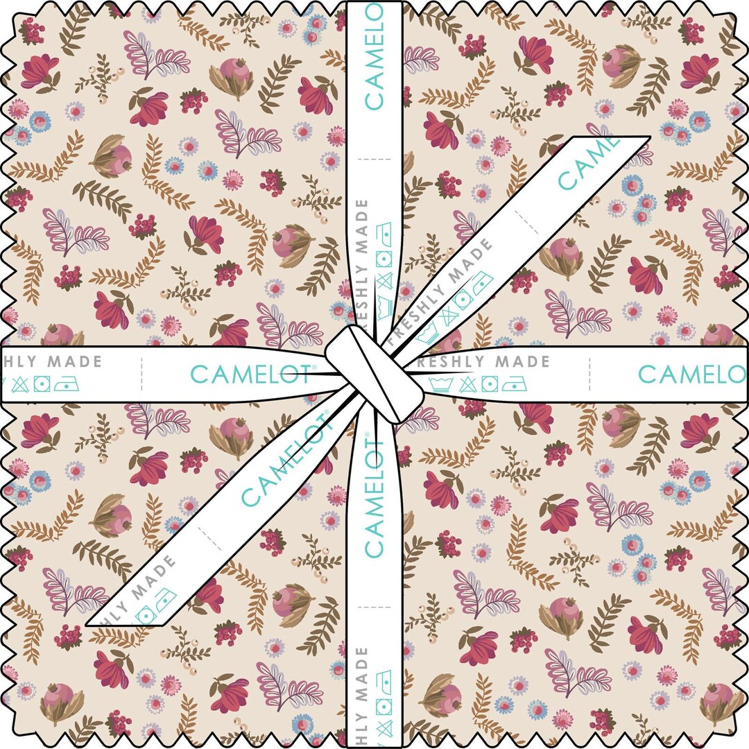 Cottagecore Layer Cake, Camelot Fabrics, Floral Precut Squares, Precut ...