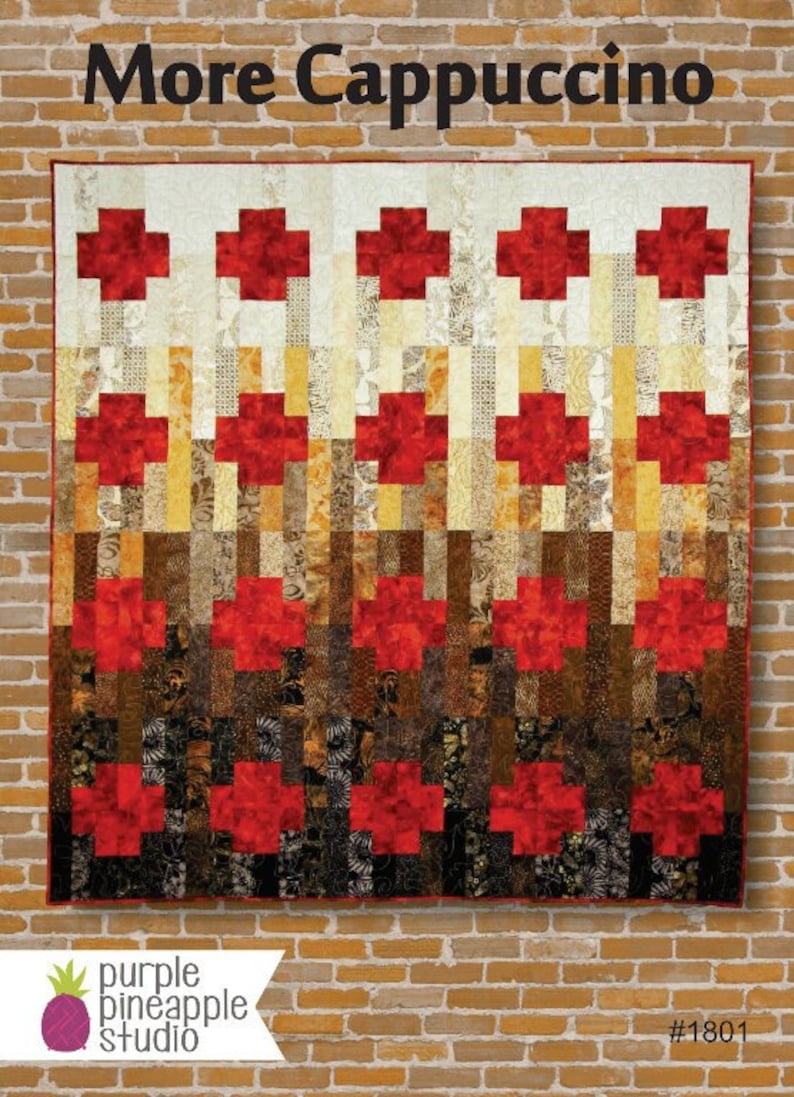 More Cappuccino Postcard Quilt Pattern #1801, Hard Copy Pattern, Jelly ...