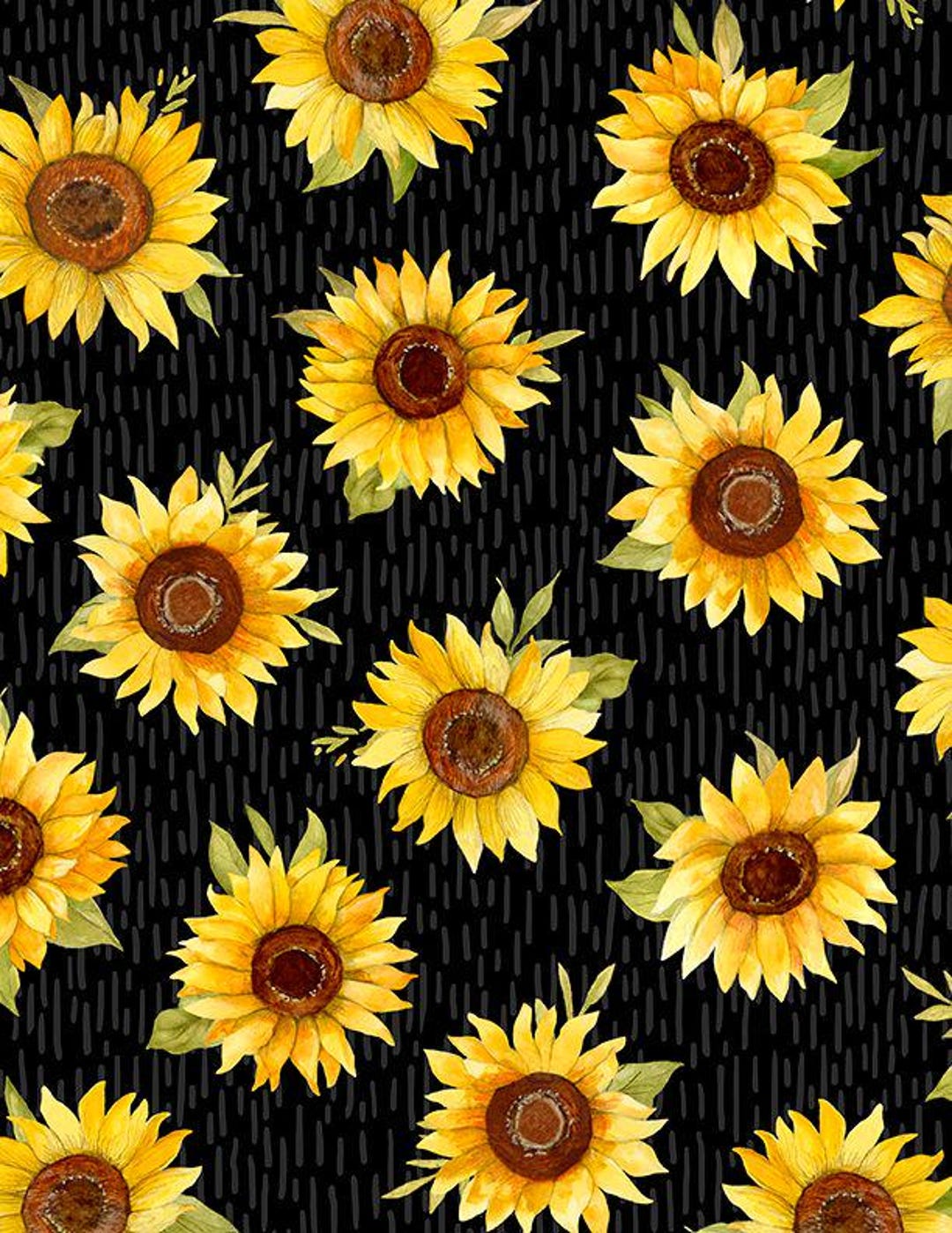 Sunflower Splendor, Sunflower Toss Black 83328 952, Susan Winget ...
