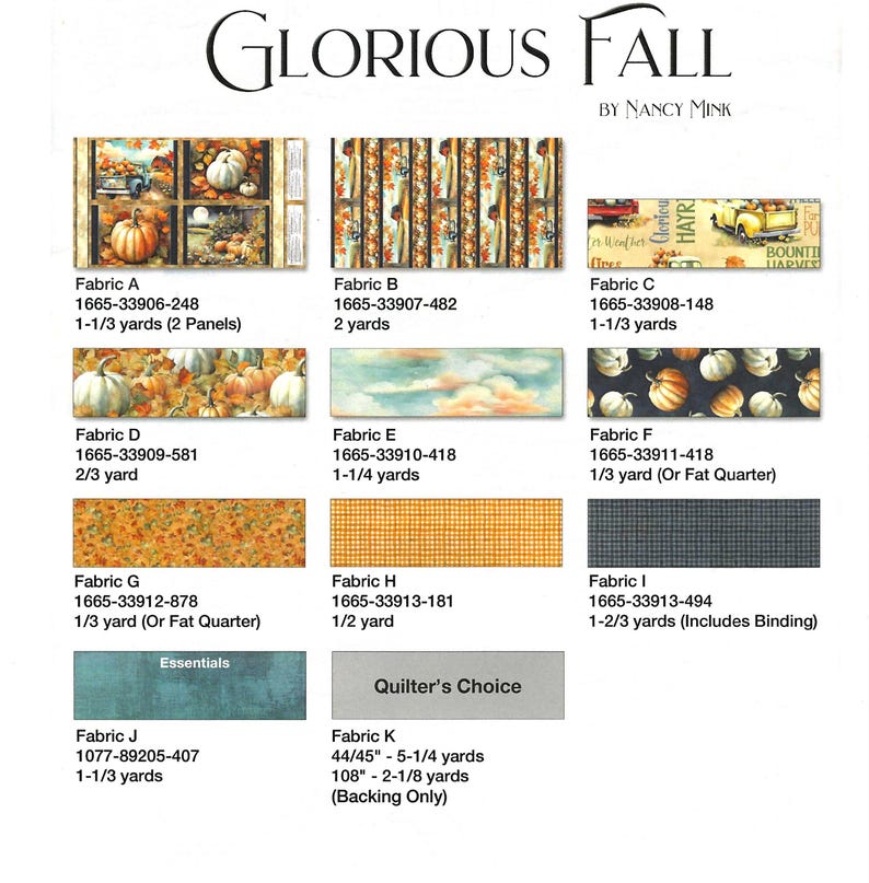 Glorious Fall Throw Quilt Pattern, PDF Pattern, Precut Pattern, Digital ...