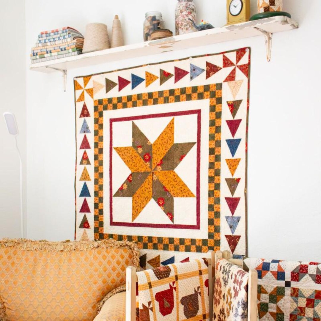 Star Over Maple Lake Quilt Pattern, Hard Copy Pattern, Autumn Star ...