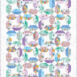 Conundrum Throw Quilt Pattern, Hard Copy Pattern, Jelly Roll Quilt ...