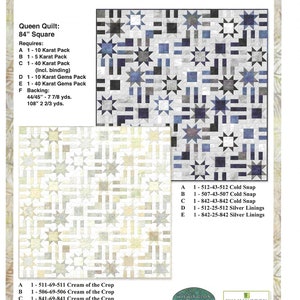 Starry Path Queen Quilt Pattern, Hard Copy Pattern, Precut Pattern ...