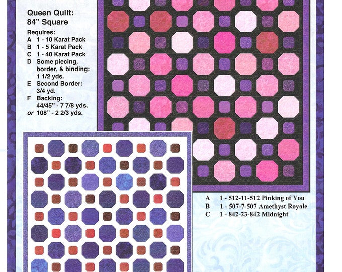 Starry Path Queen Quilt Pattern, PDF Pattern, Precut Pattern, Digital Pattern, Downloadable ...