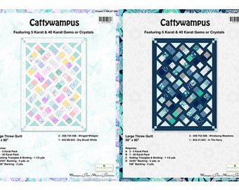 Conundrum Throw Quilt Pattern, Hard Copy Pattern, Jelly Roll Quilt ...