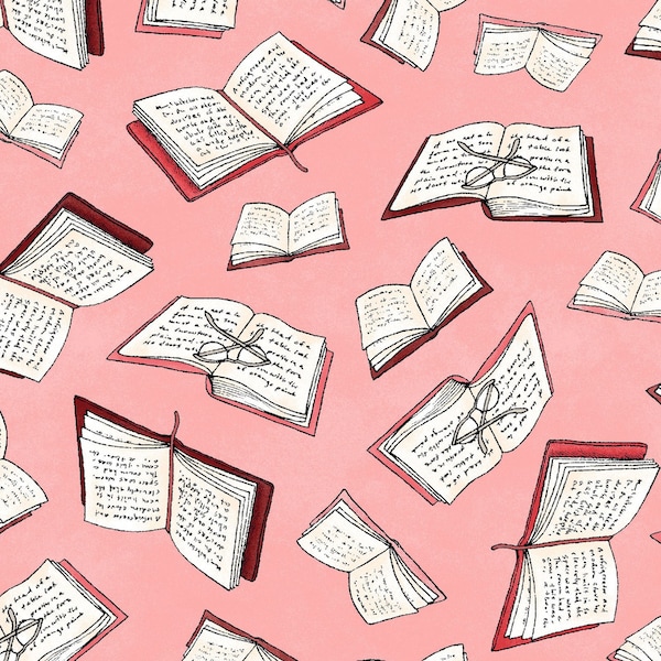 Library Book Fabric - Etsy