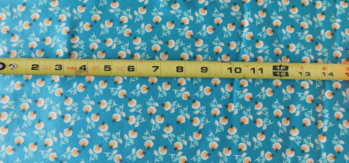 Betsy's Sewing Kit, Darling Daisy Teal 22111, Poppie Cotton, 100% ...